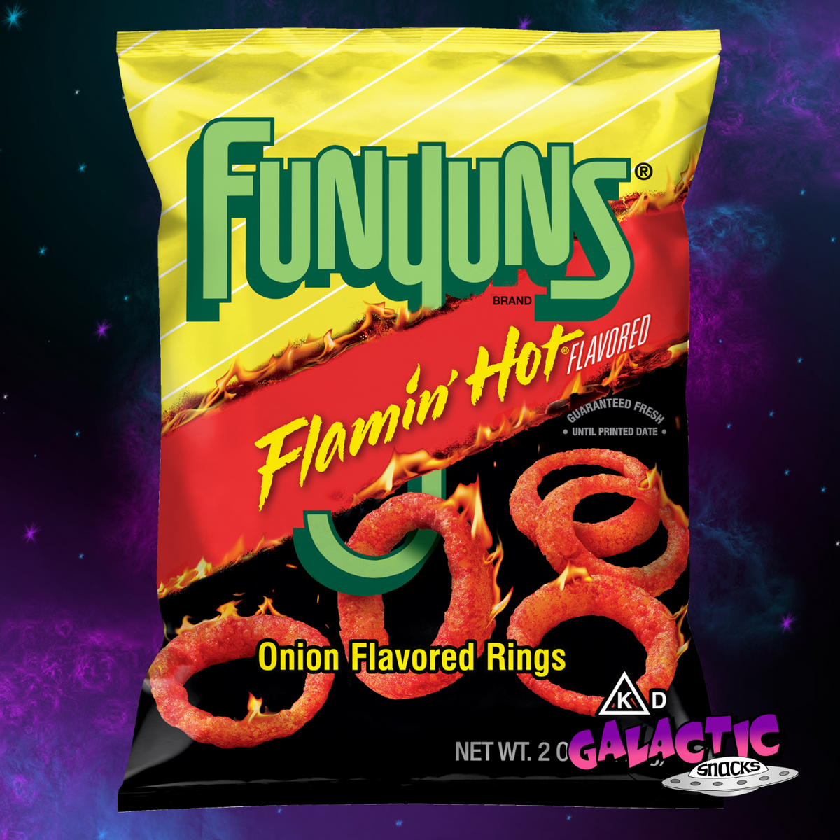 Funyuns Flamin' Hot Onion Rings – 2 oz (Limited Edition) – Galactic Snacks