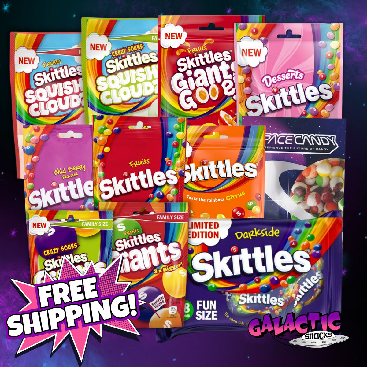 The Ultimate Skittles Bundle (Limited Edition) – Galactic Snacks