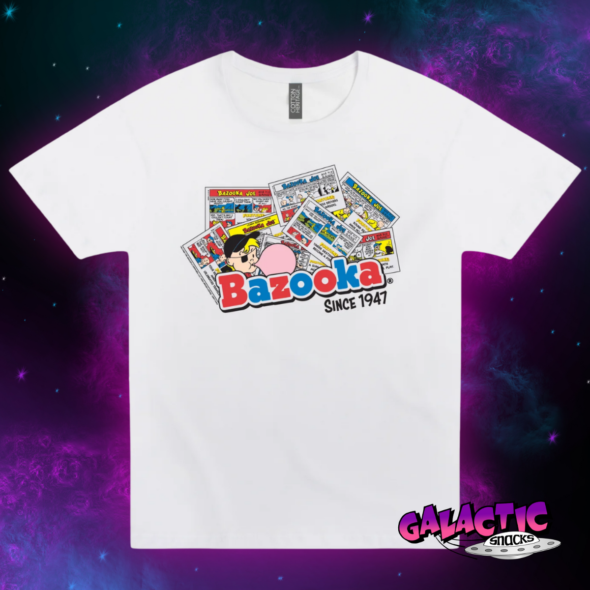 Bazooka® Joe Retro Comics T-Shirt | Galactic Snacks
